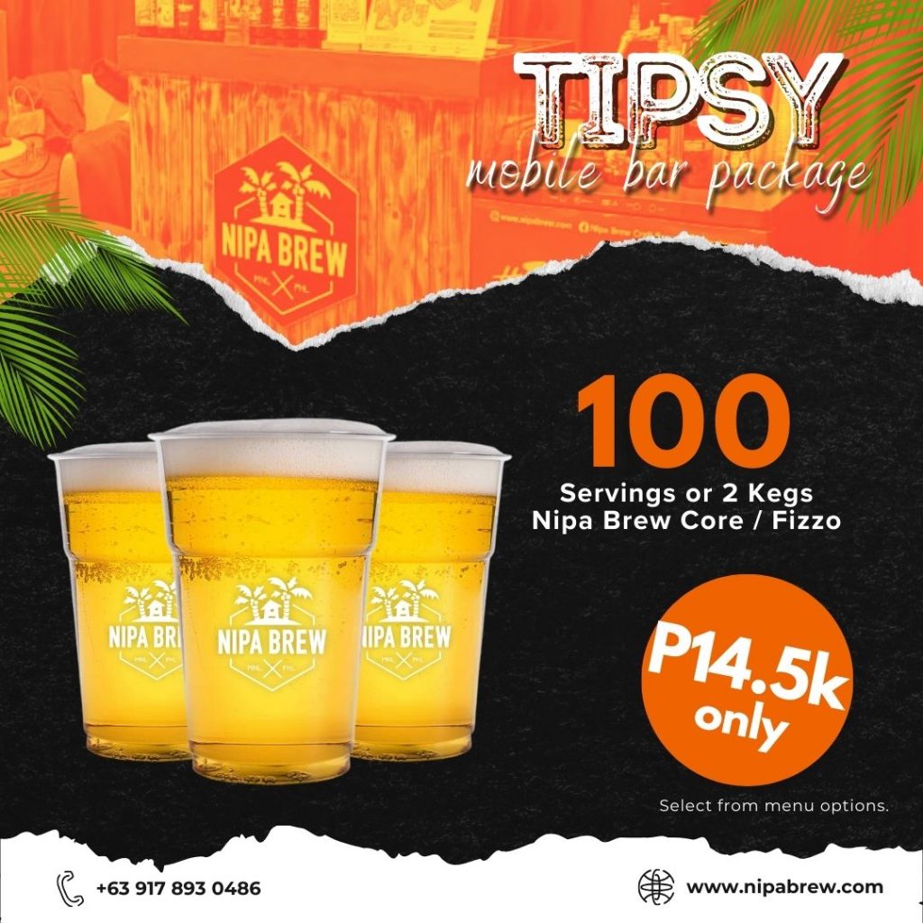 Mobile Bar (NCR) – Tipsy 4 hrs (100 servings) – Nipa Brew Craft Beers